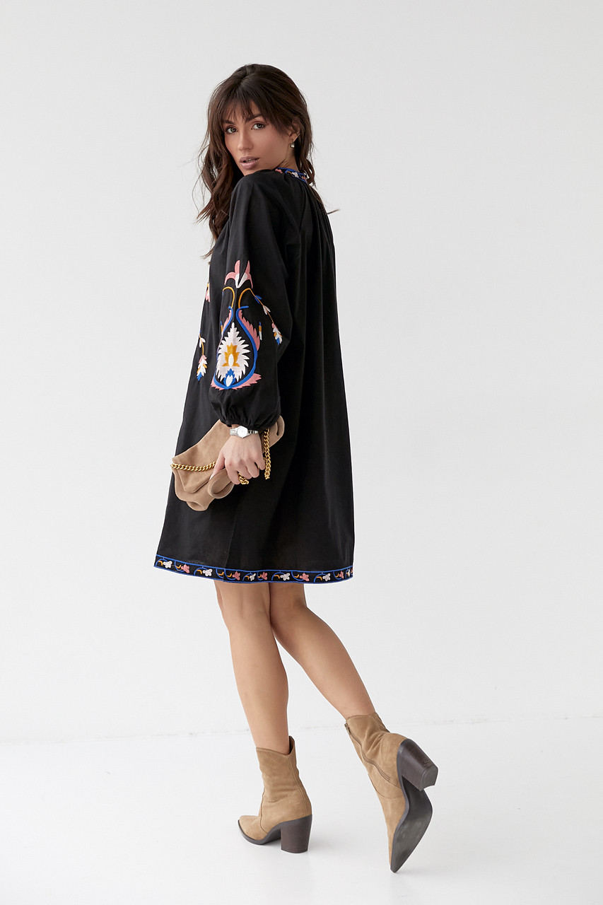 Вишита сукня вільного крою із зав'язками - 5297 - купити в Україні ...